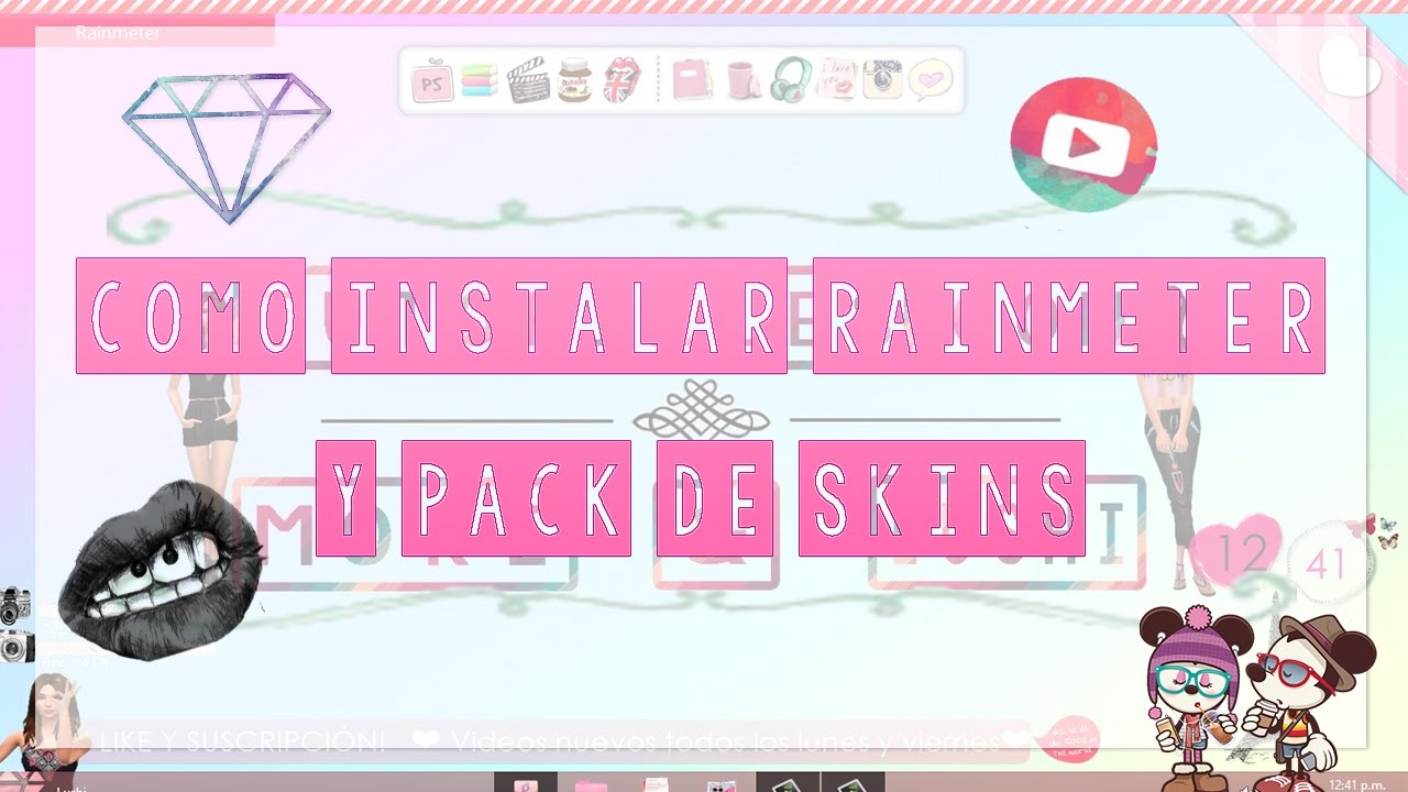 Como instalar Rainmeter + pack de skins