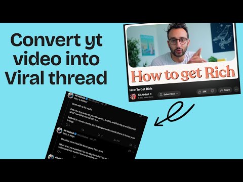 How to convert youtube videos into VIRAL threads for twitter.