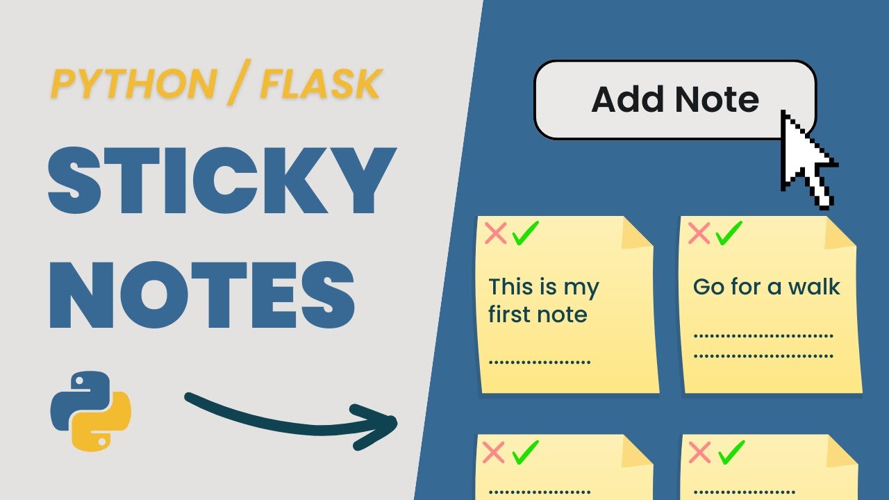 Building a Sticky Notes App with Flask & Python | Tutorial