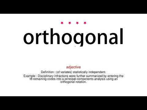 How to pronounce orthogonal - Vocab Today