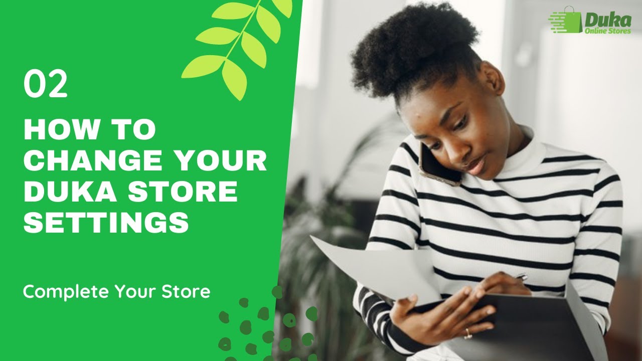 how to change your duka store settings - Sell online in Uganda