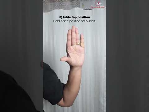 Tendon gliding exercises for wrist.