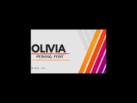 Meaning of the Name: Olivia #shorts