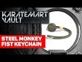 Steel Monkey Fist Keychain - Monkeys Paw Self Defense Keyring - Self ...