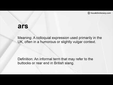 ars Meaning