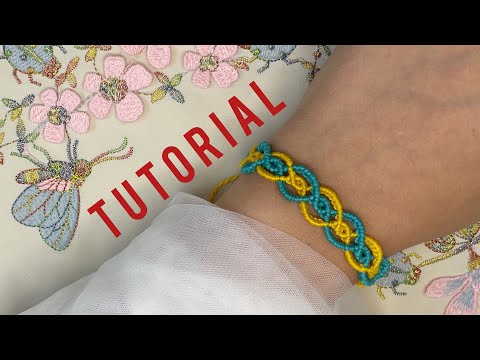 diy braided macrame bracelet/DIY geflochtenes Makramee-Armband
