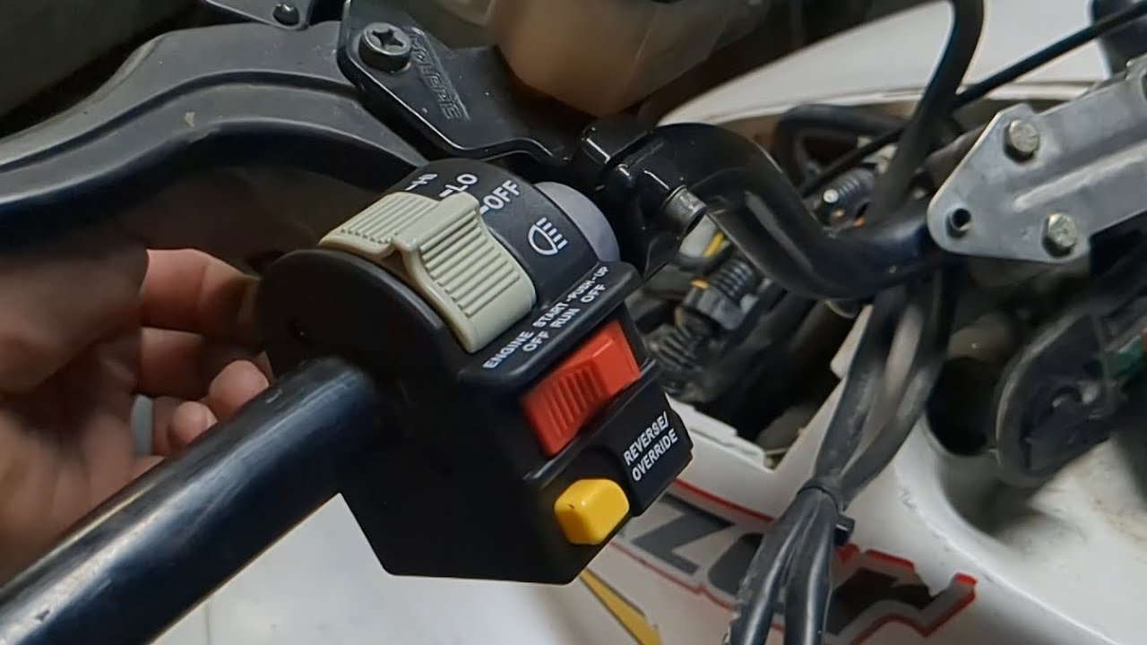 Replace or remove Polaris Trailblazer 250 kill switch and starter button.