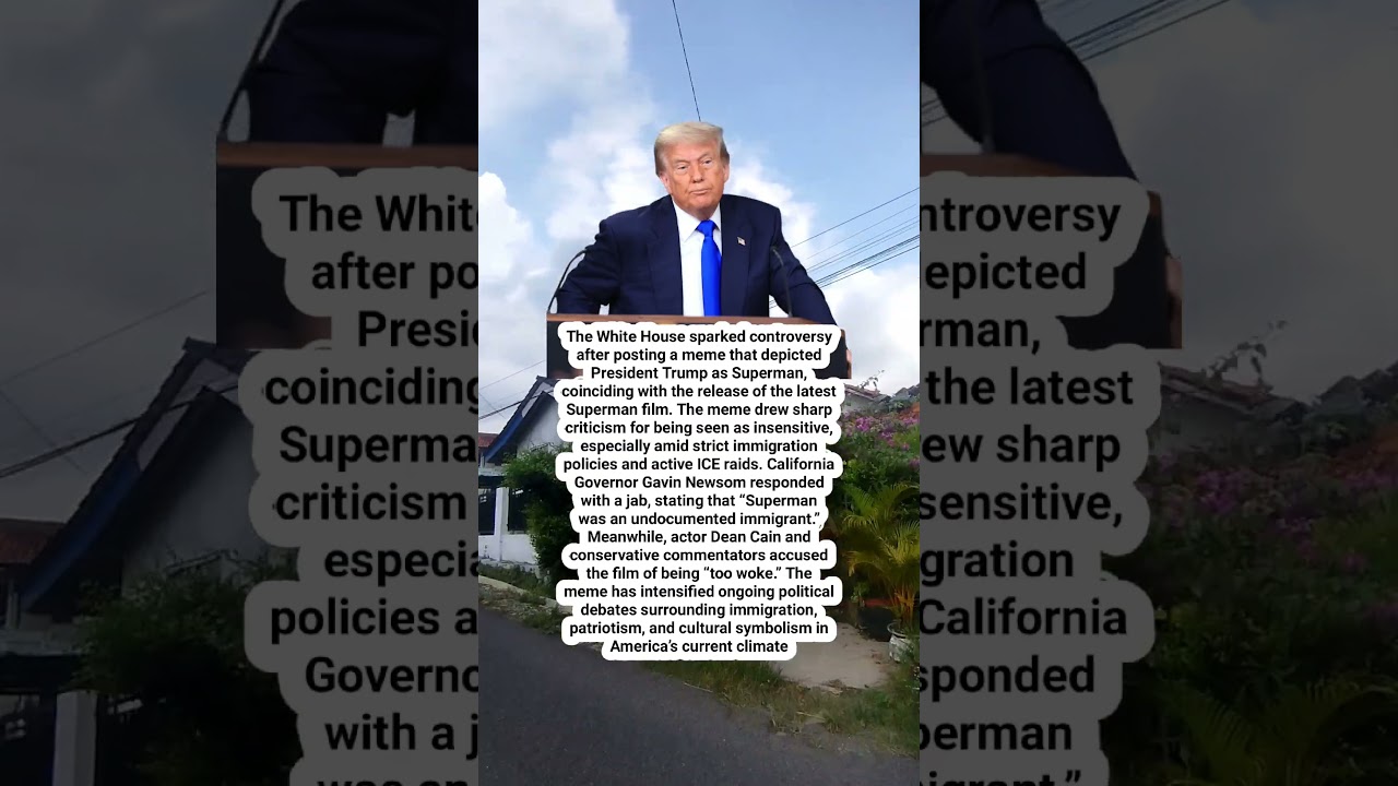 White House Speaks Out Amid 'Trump as Superman' Meme Uproar