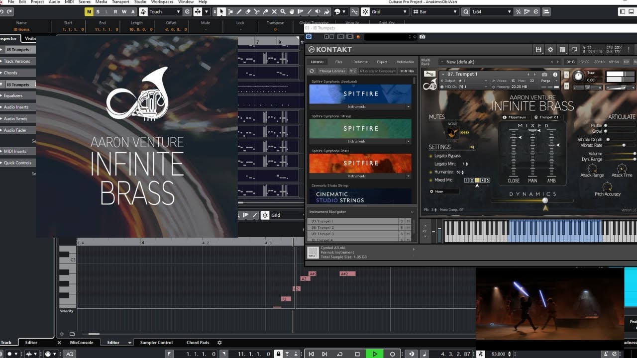 Anakin vs Obi-Wan Mockup | Aaron Venture Infinite Brass, Cinematic Studio Strings (Intro)