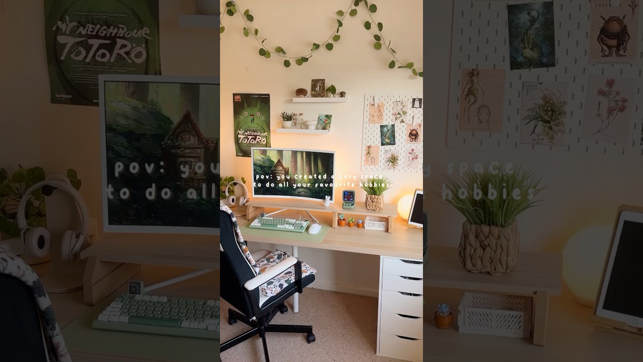 My Cozy Space ✨ #cozydesksetup #cozygamer