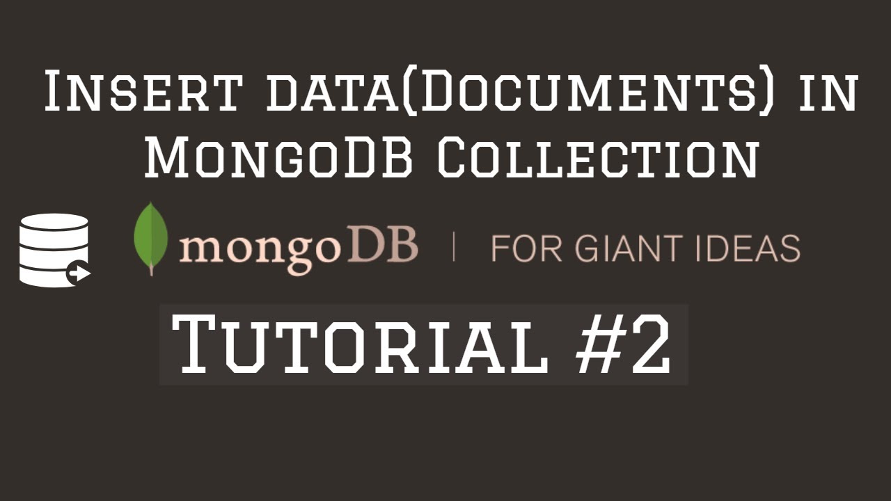 MongoDB Tutorial #2 : Insert data(document) in collection