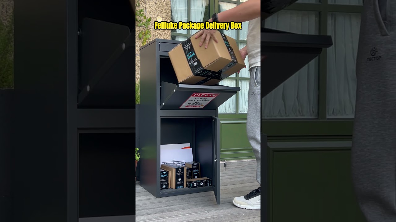 How Does the Anti Theft Package Delivery Box Work? #feliluke