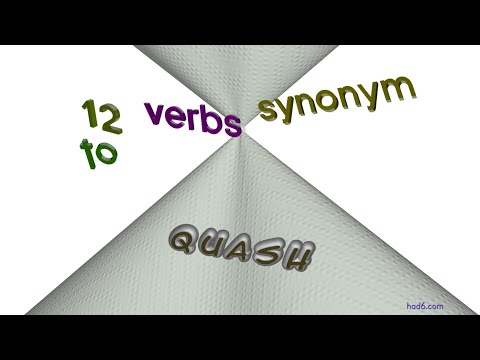 quash - 14 verbs which are synonyms to quash (sentence examples)