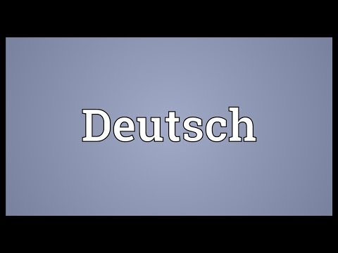 Deutsch Meaning