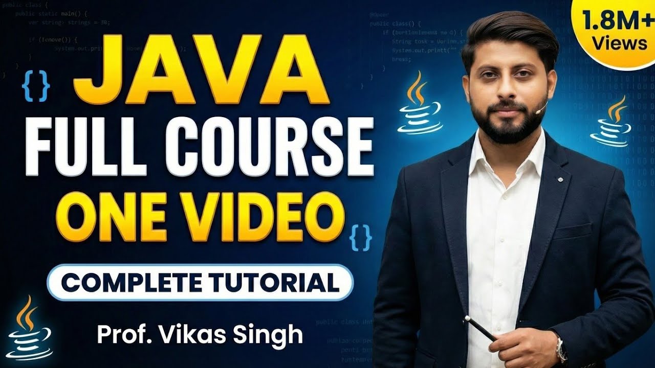 Java Programming Full Tutorial in One Video (2024) | Java full course
