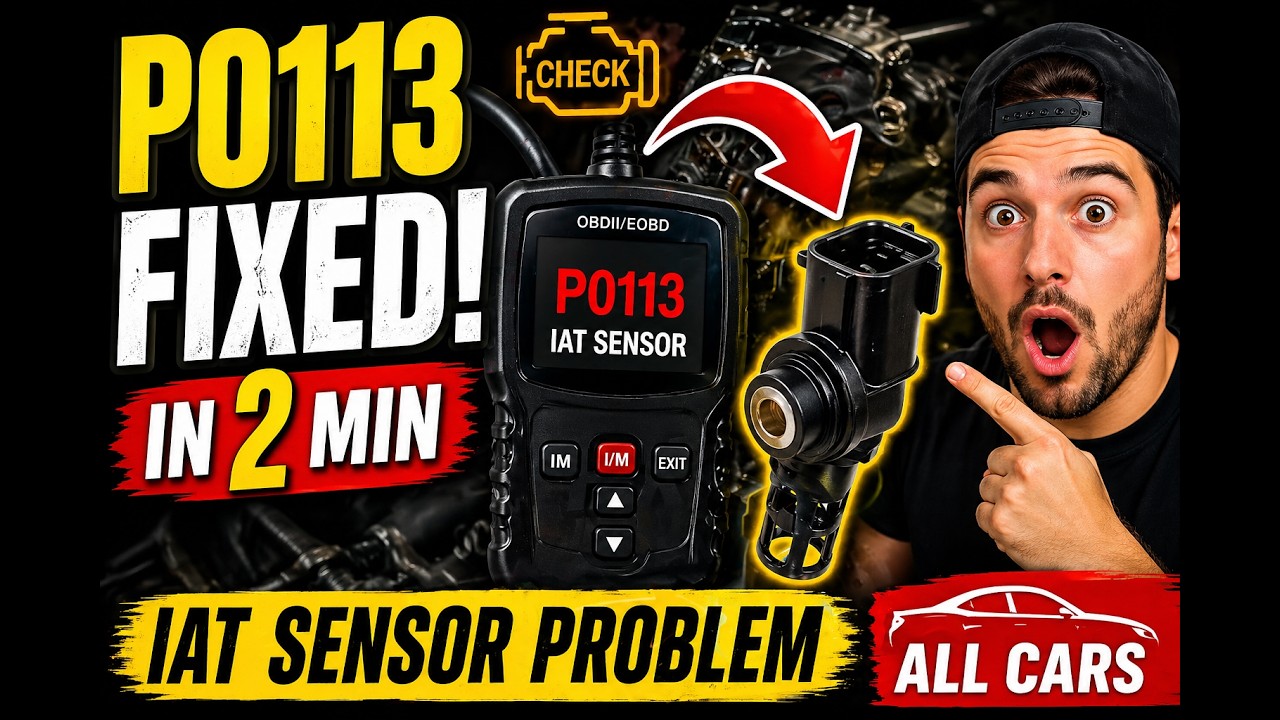 P0113 Code Intake Air Temperature Sensor Problem & Solution | IAT Sensor Fix Guide