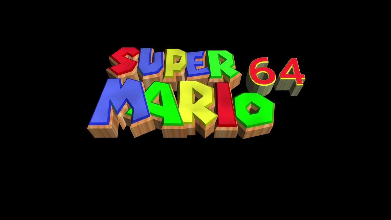 Super Mario 64 logo 4K 60FPS (it’s a me, Mario!) (not a meme) (read the desc)