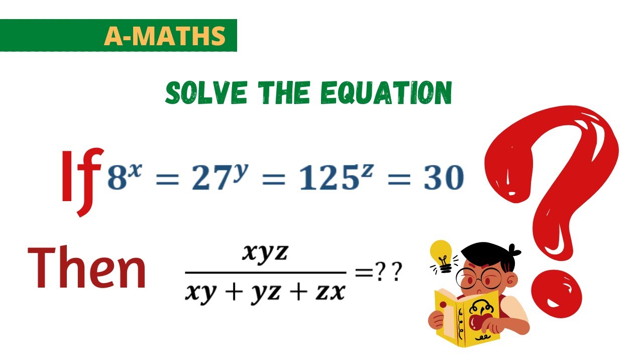 An Exponential System | Olympiad Math Question | Nice Algebra Problem | A-Maths