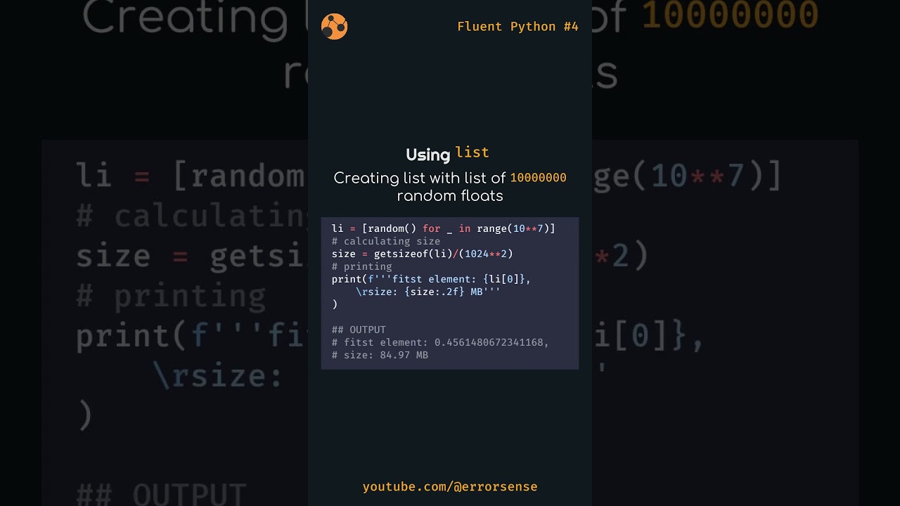 Python list VS array.array #pythontricks #pythonic #pythonforbeginners #pythontutorial #python