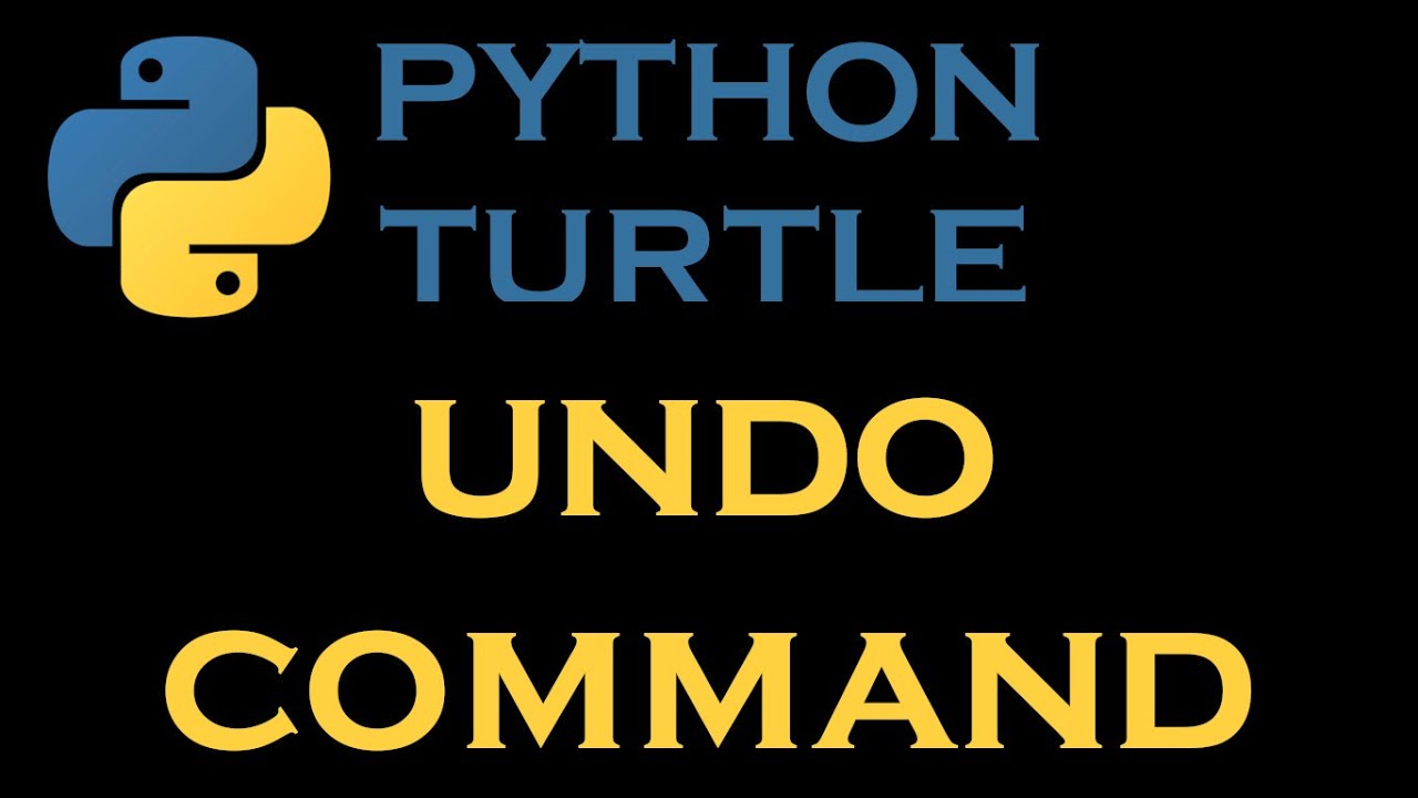Python Turtle Graphics 6 # Undo Command