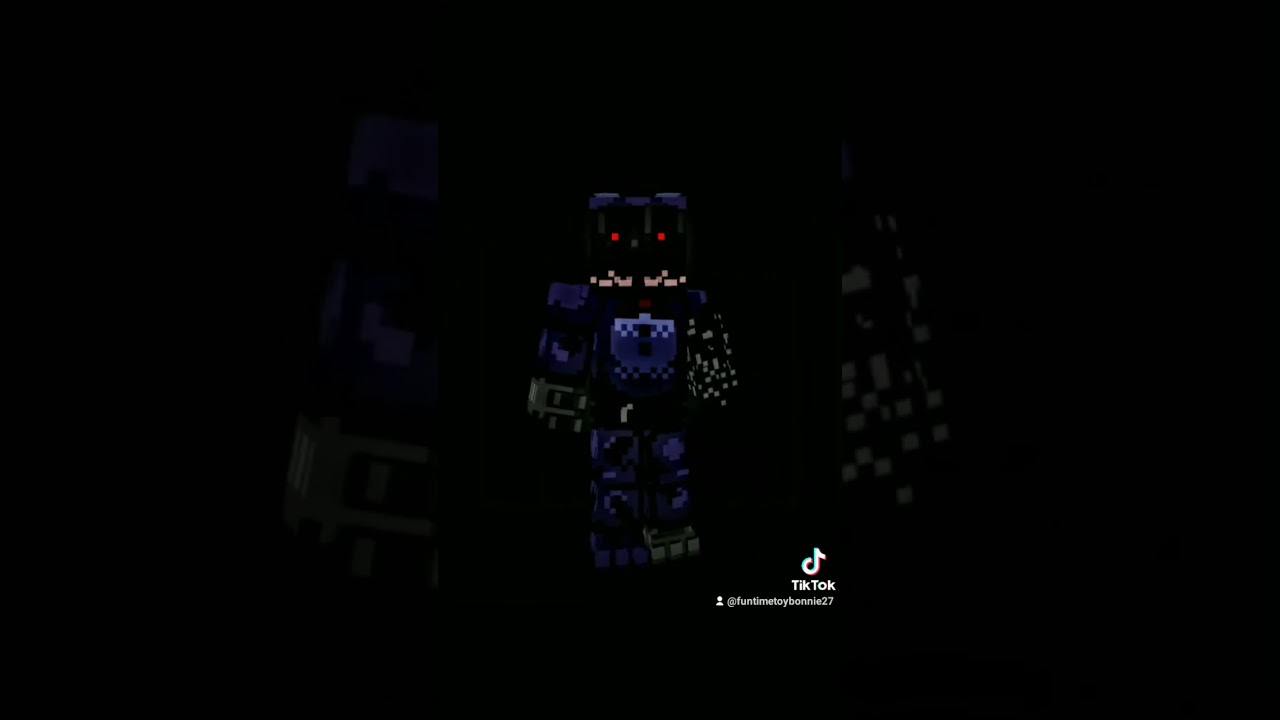 Withered Bonnie Minecraft skin. #DowntownFuntimes