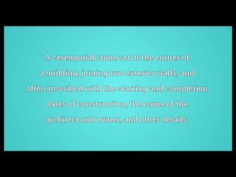 Cornerstone Meaning