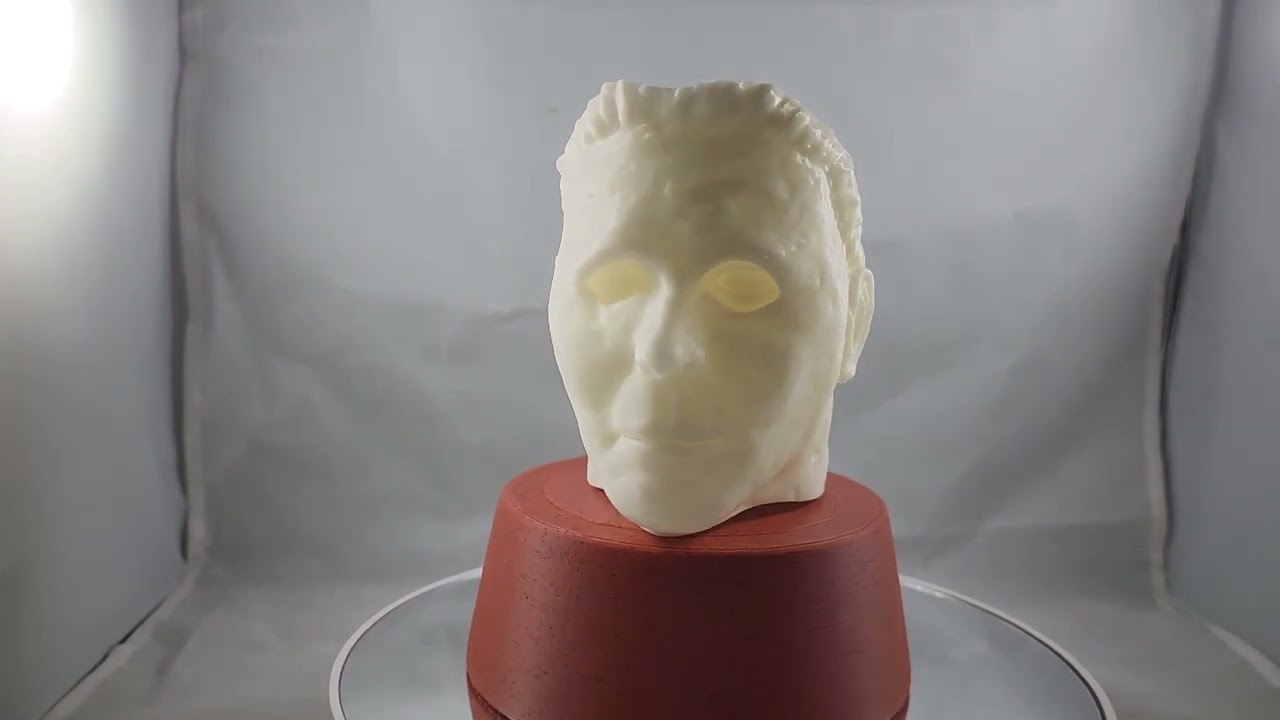 Bambu Labs X1c Time-lapse of a Horror themed totem pole of Freddy, Michael, Leather Face, and Jason