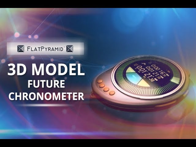 Future chronometer 3D Model - FlatPyramid