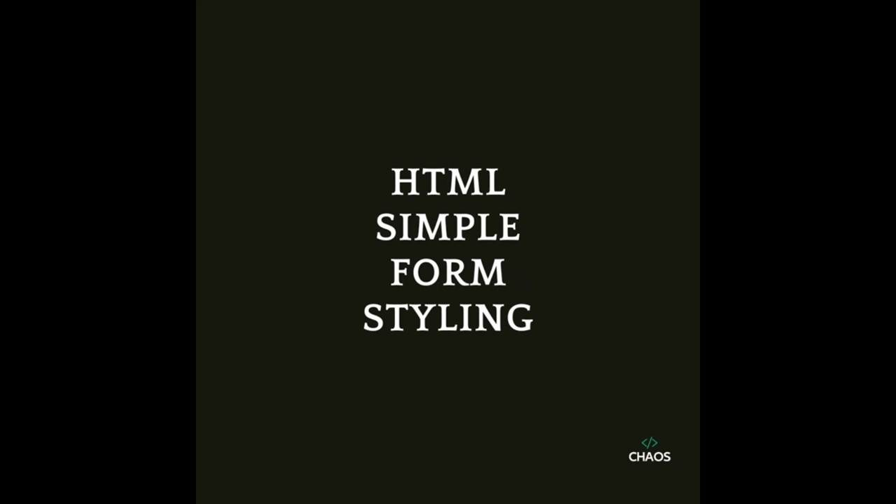 Stylish Contact Form in HTML & CSS | Quick Tutorial