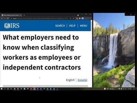 IRS Tax Tip - Classifying workers as employees or independent contractors
