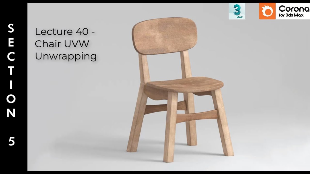 3ds Max 2023 Chair UVW Unwrapping Tutorial | Clean UV Mapping for Furniture Texturing