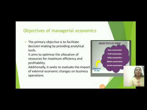 Meaning and scope of managerial economics