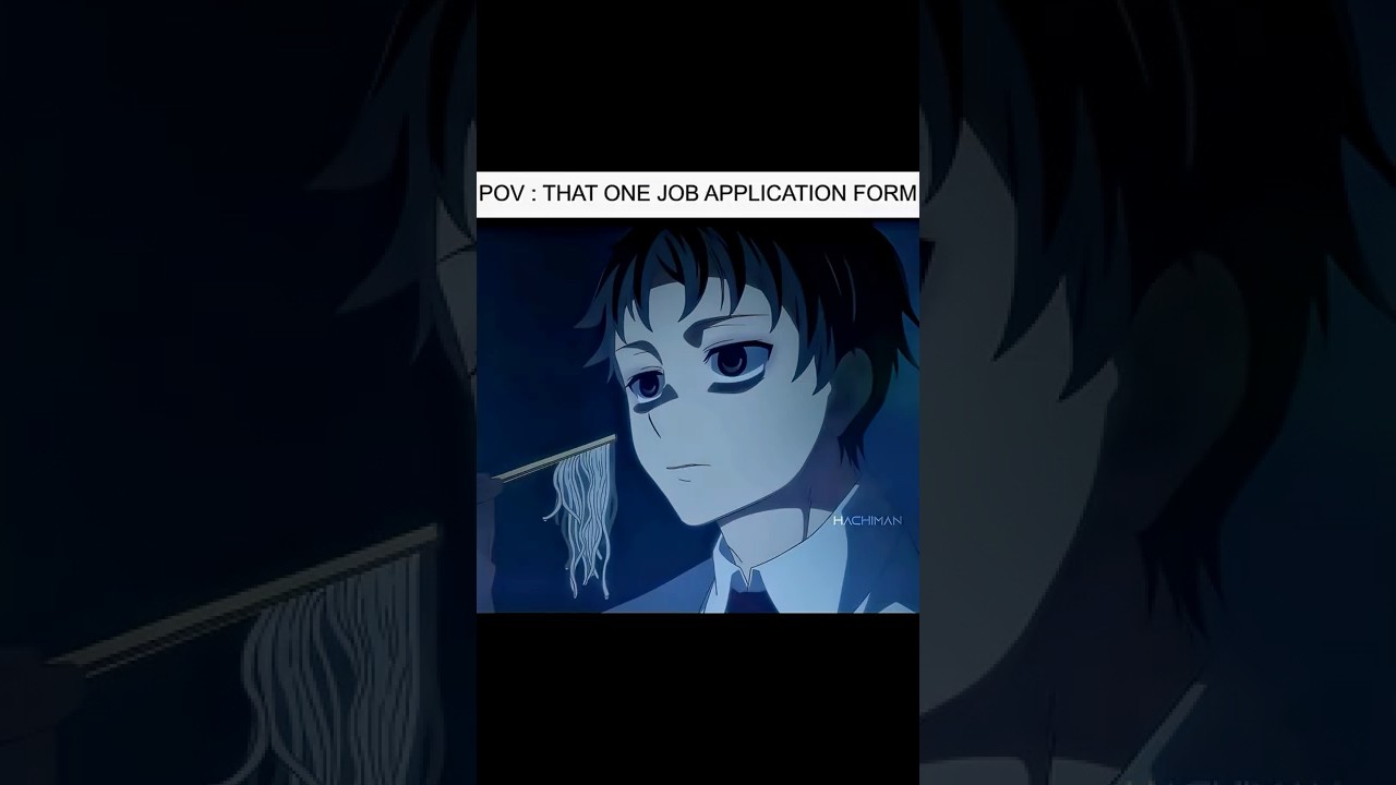 That one job application form #job #night #dark #sad