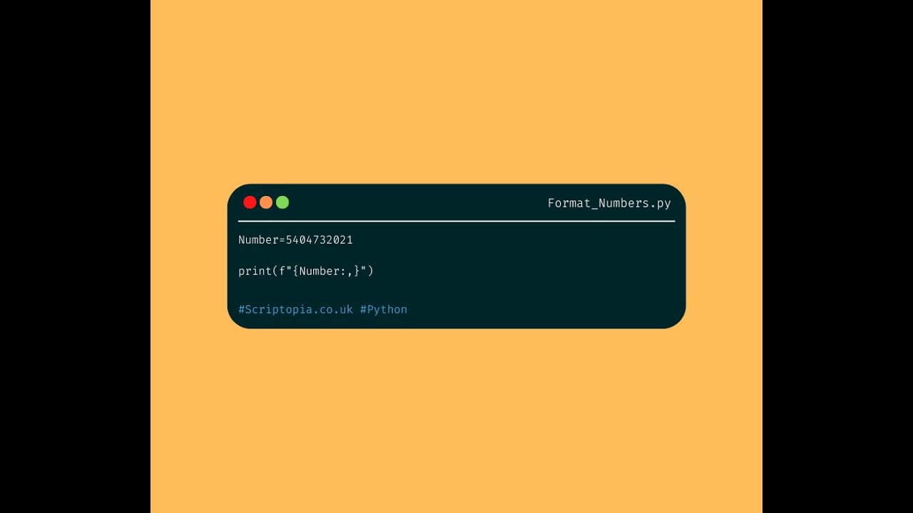 Python Numbers - Add thousands separator to numbers in Python