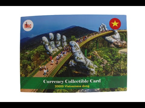 E23VND20000XC0019-Currency Collectible Card - 20000 Vietnamese dong || Numismatics Academy || Hobby