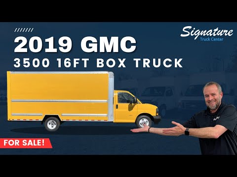 2019 GMC 3500 16ft Box Truck - For Sale at Signature Truck Center!