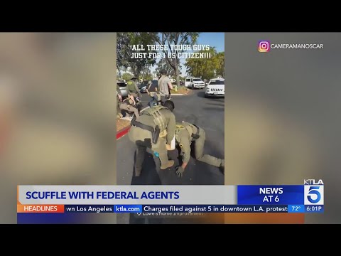 Video captures rough ICE arrest in Pico Rivera