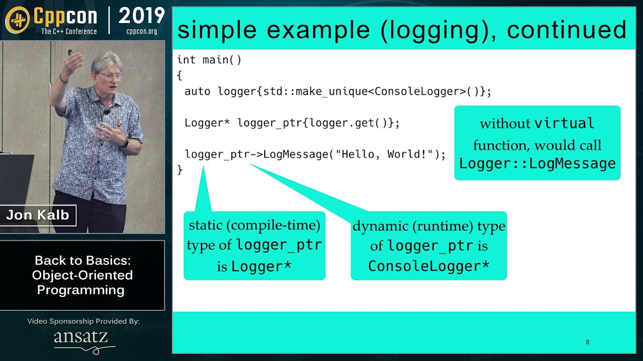 Back to Basics: Object-Oriented Programming - Jon Kalb - CppCon 2019
