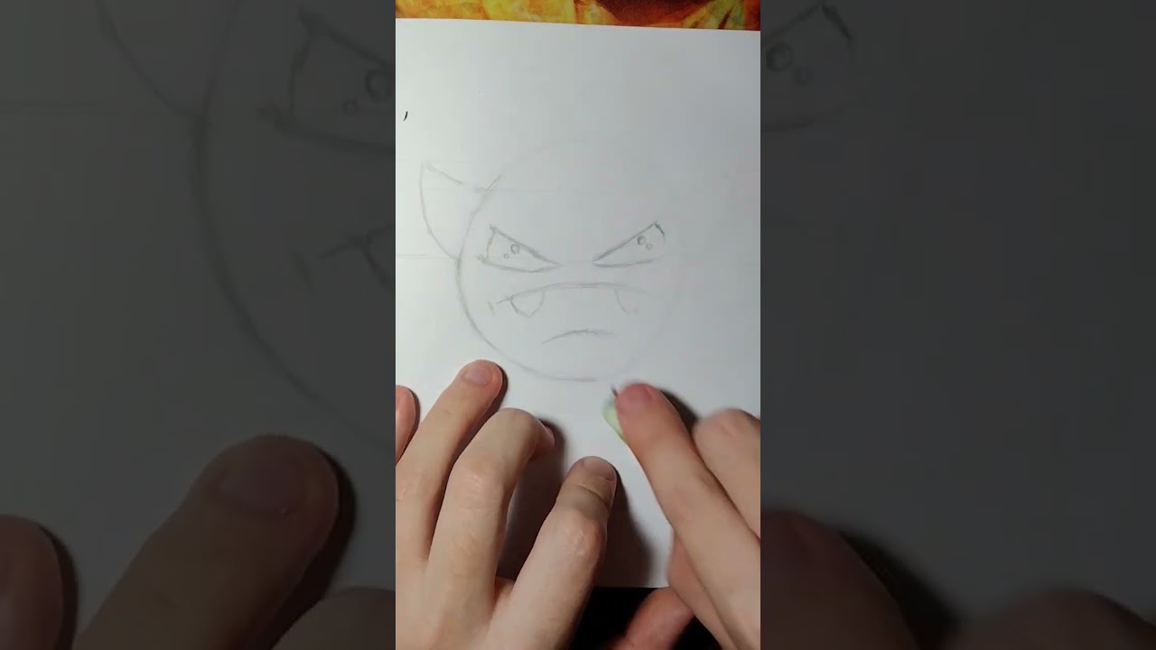 dibujo de Easy Demon - Geometry Dash #shorts #speedart #geometrydash #art #easydemons