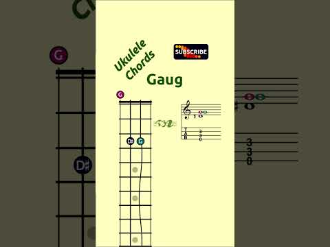 Ukulele Chords | Ukulele Augmented Chords | Chord Triads | G aug | Chords Chart