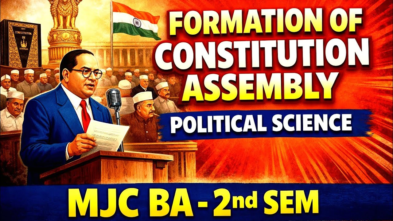 Unit-1 The Constitutional Assembly & Making Of the Constitution | Political Science MJC BA -2nd sem