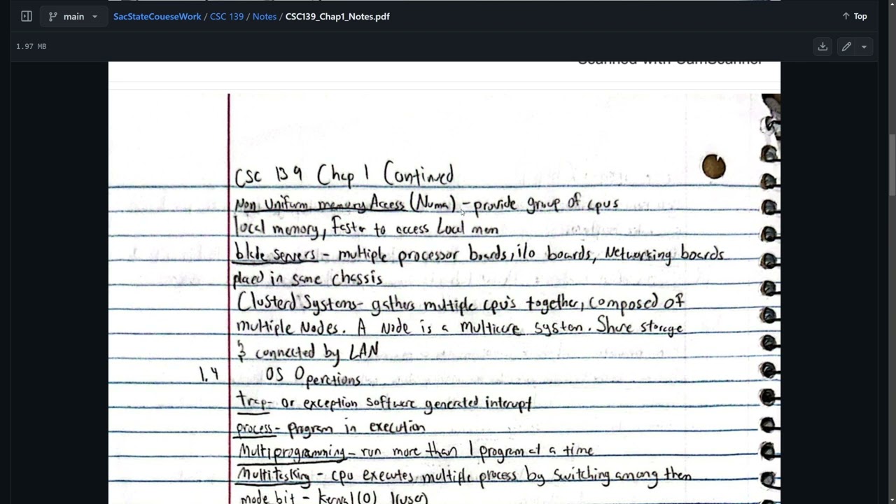 Intro to Operating Systems | Chapter 1 Overview & Key Concepts