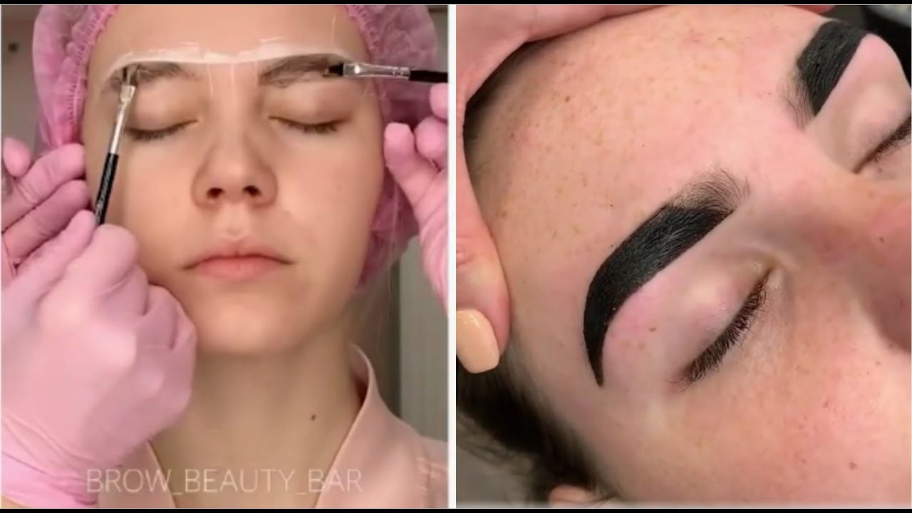 AMAZING EYEBROWS TRANSFORMATIONS 2021 COMPILATION!❤ BROW TINTING & WAXING TUTORIALS! ❤ 化妆