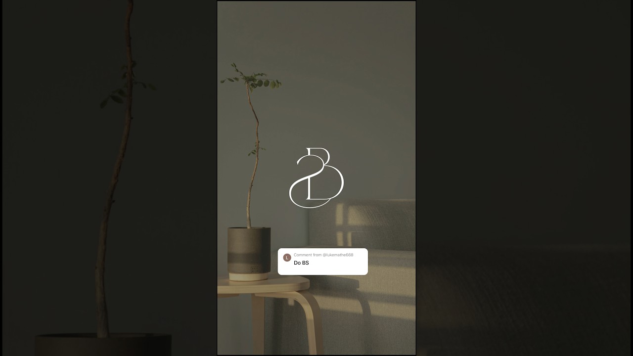 Monogram logo design with letters B and S #logodesign #brandingdesigner #branding