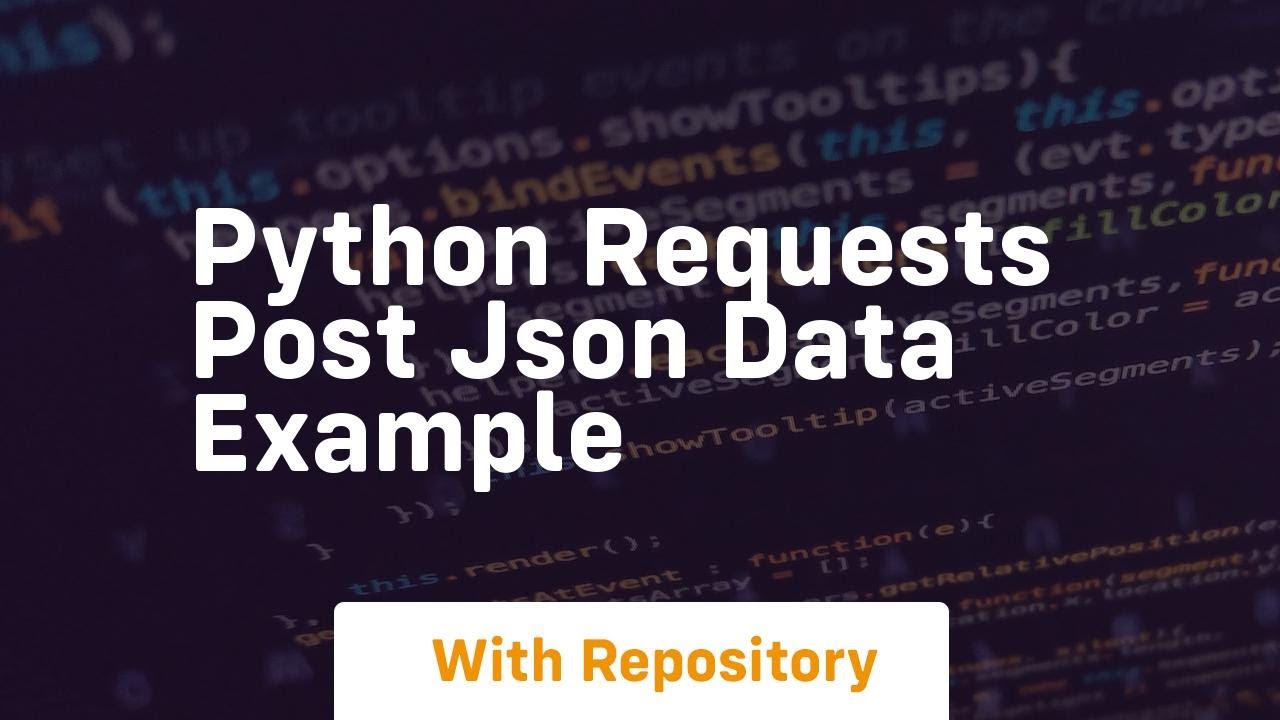 python requests post json data example