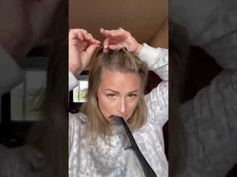 Messy bun for fine hair!