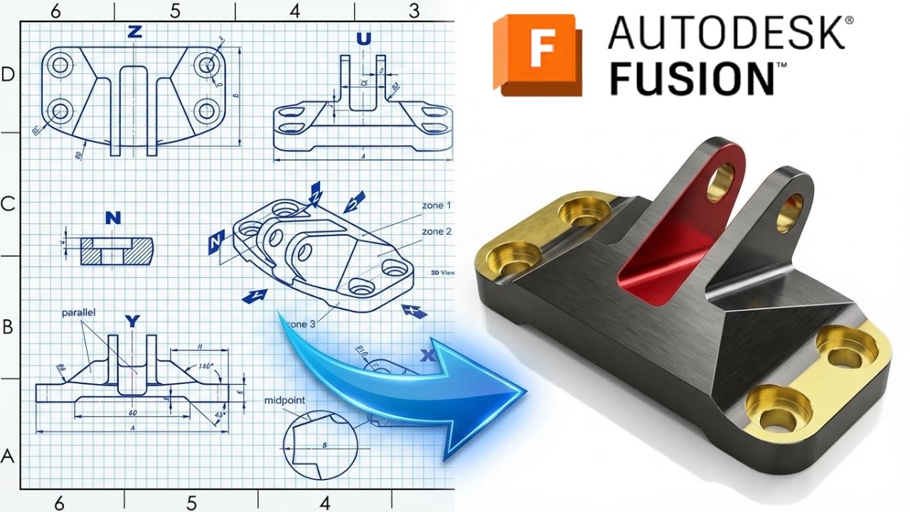 Fusion 360 Tutorial – How to Design a Strong Bracket