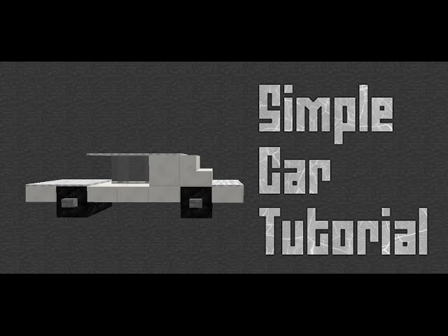 Simple Car design Minecraft Map