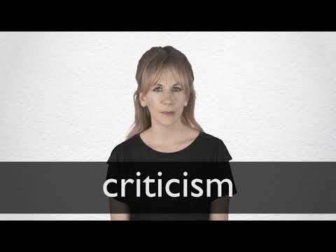 CRITICISM definition in American English | Collins English Dictionary