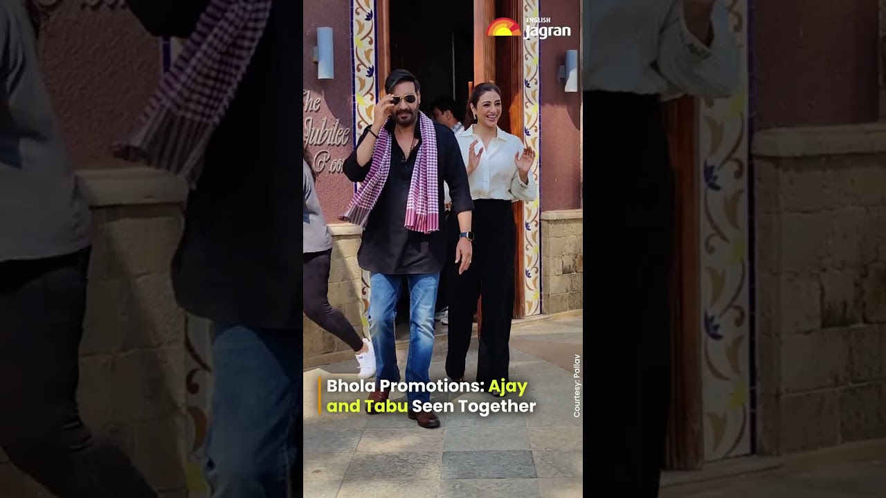 Ajay Devgn and Tabu Seen Together At Bhola Promotions